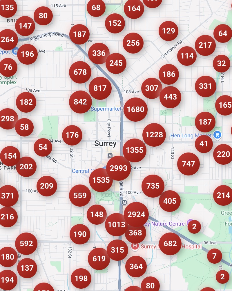 Surrey Property Assessments Data and Maps